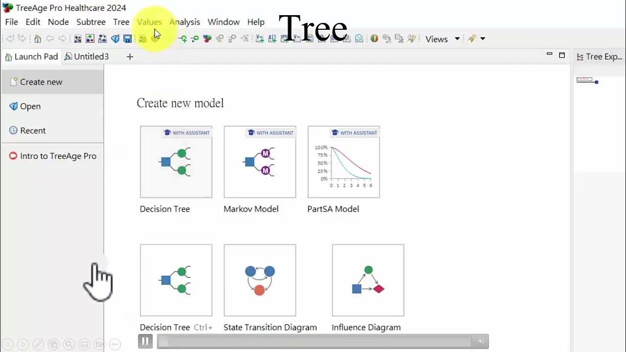 013 TreeAge Pro Screen Introduction - YouTube