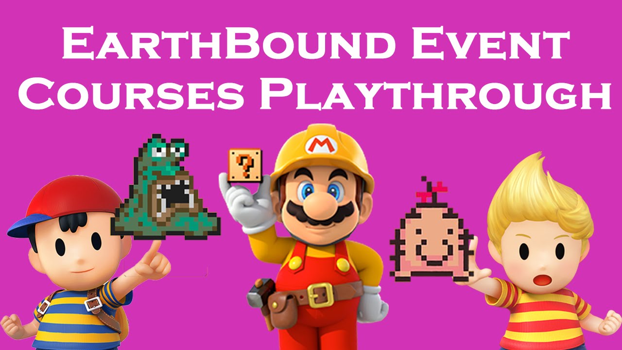 EarthBound Event Courses in Super Mario Maker: Master Belch and Mr ...