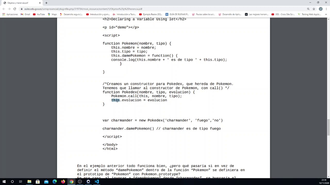 Herencia con prototipos 1 - YouTube