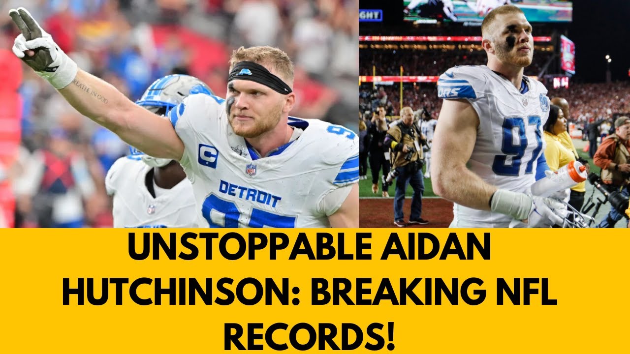 Aidan Hutchinson: The Detroit Lions’ Unstoppable Force | Record-Breaking Season! - YouTube
