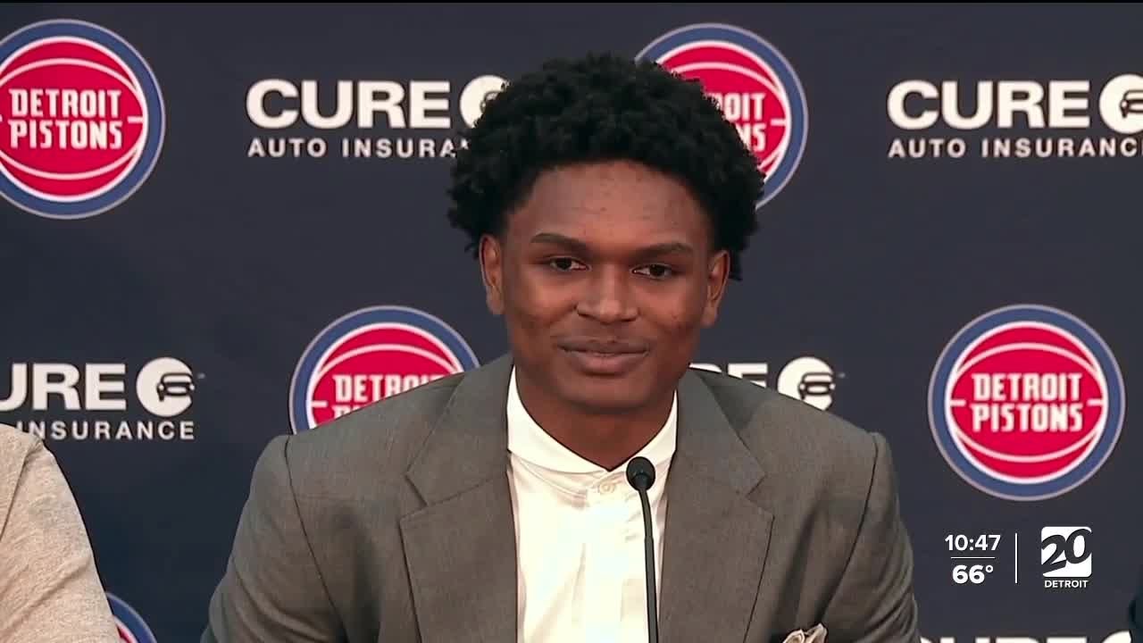 Pistons pick Ausar Thompson says Pistons will kill brother Amen's team ...