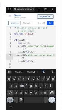 How to add two numbers in c language #clanguage #viralshorts #shorts #programming - YouTube