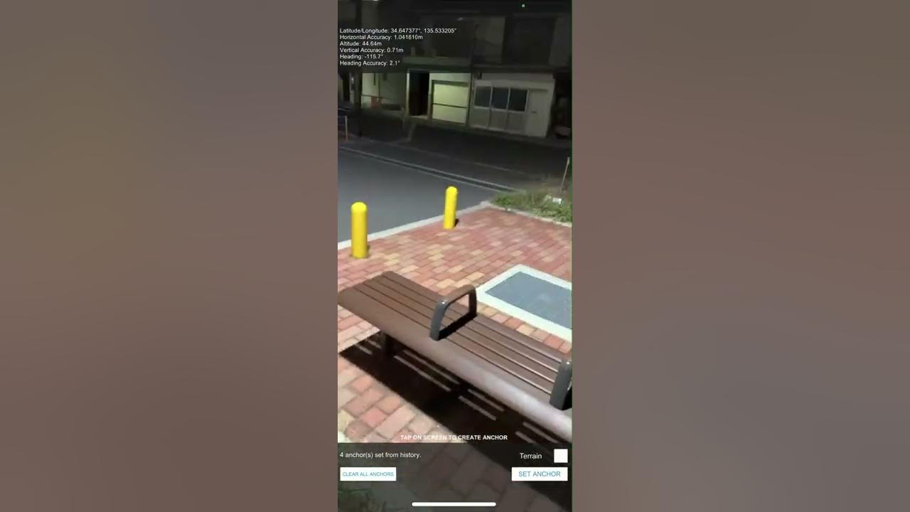 ARCore Geospatial API モデル位置復元 夜 - YouTube