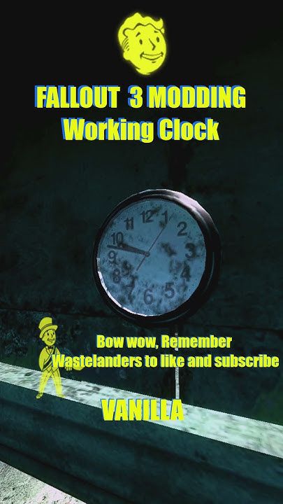 FO3 | ⏰ MOD 💾FALLOUT 3 Animated Clock #FO3 3⌚⏰ #mod #fallout3 #modding - YouTube