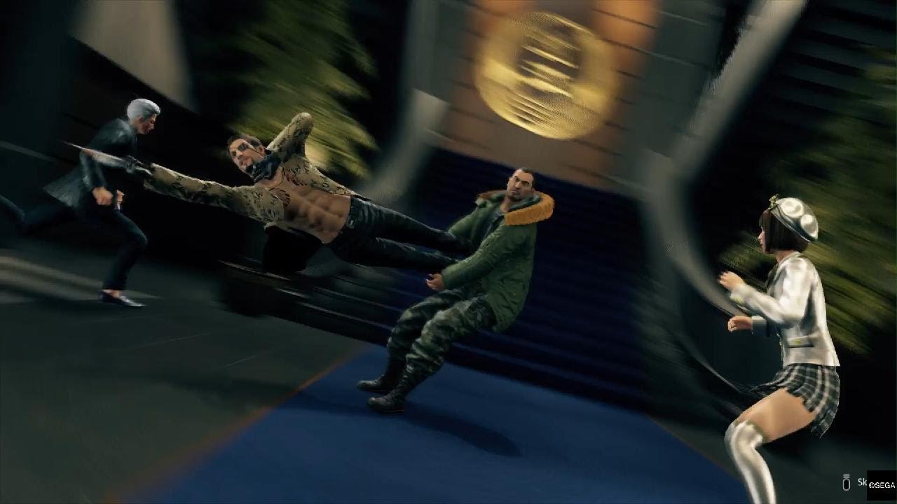 Yakuza: Like A Dragon - Majima and Saejima tag team action - YouTube