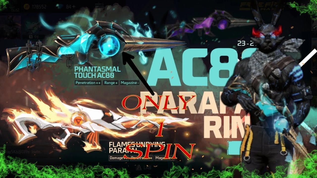 NEW AC80 GUN SKIN ||FREE FIRE || NEW EVENT - YouTube