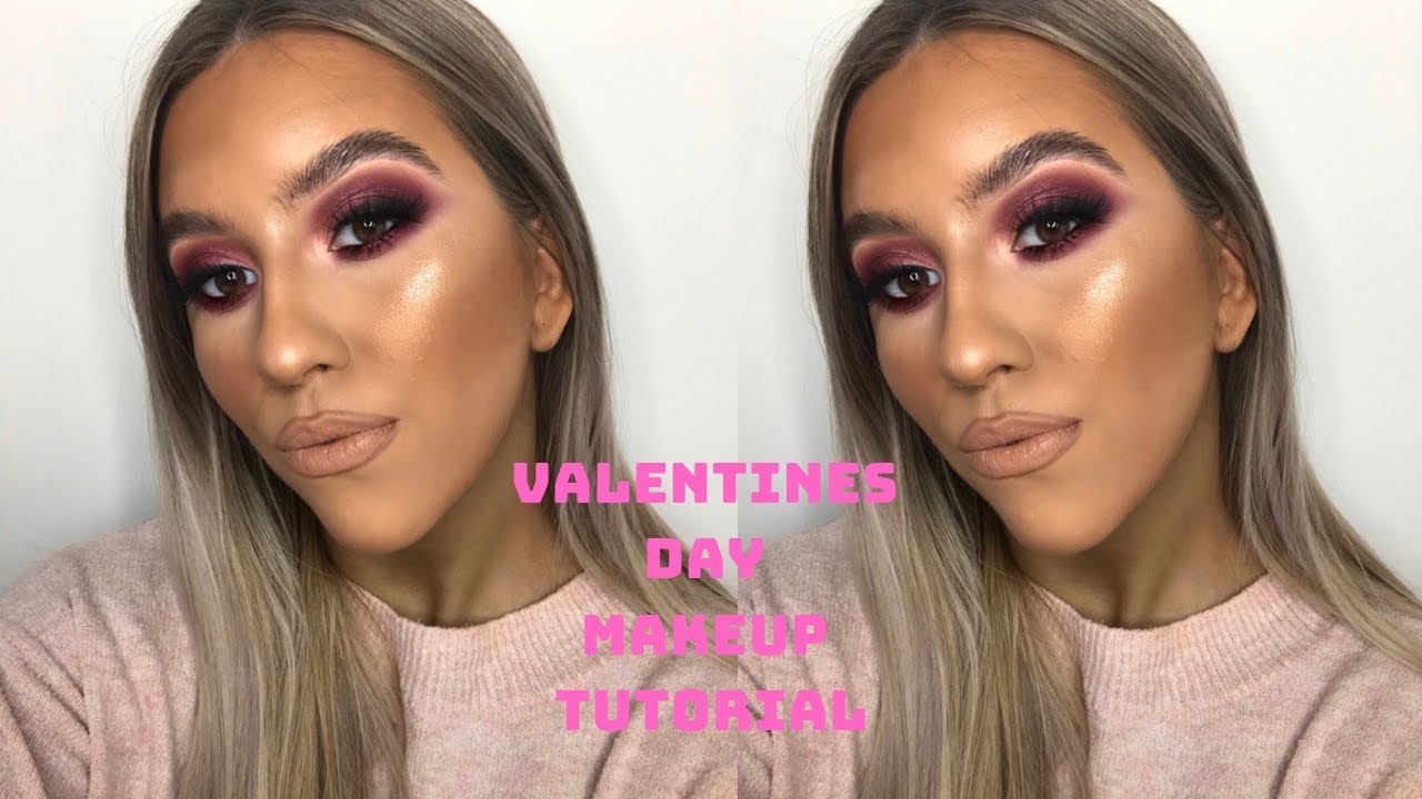 VALENTINES DAY MAKEUP TUTORIAL - YouTube