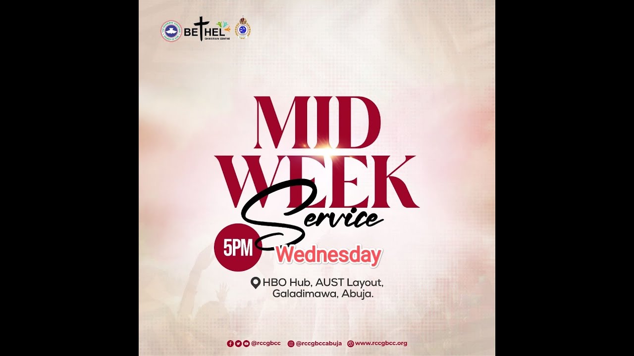 RCCG BCC Midweek Service | The Management of Money (Retaining Money ...