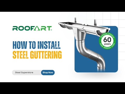 How To Install the Roofart Steel Guttering System - Step By Step ...