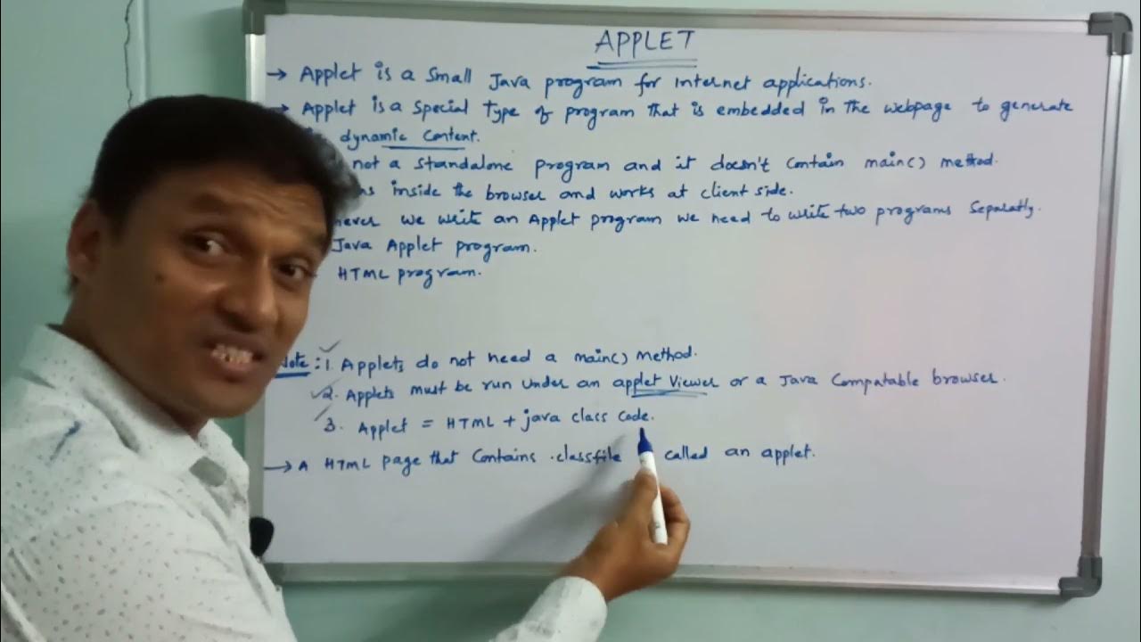 Introduction to Applets in Java(Complete Explanation) | Applet in Java | Java Programming ...