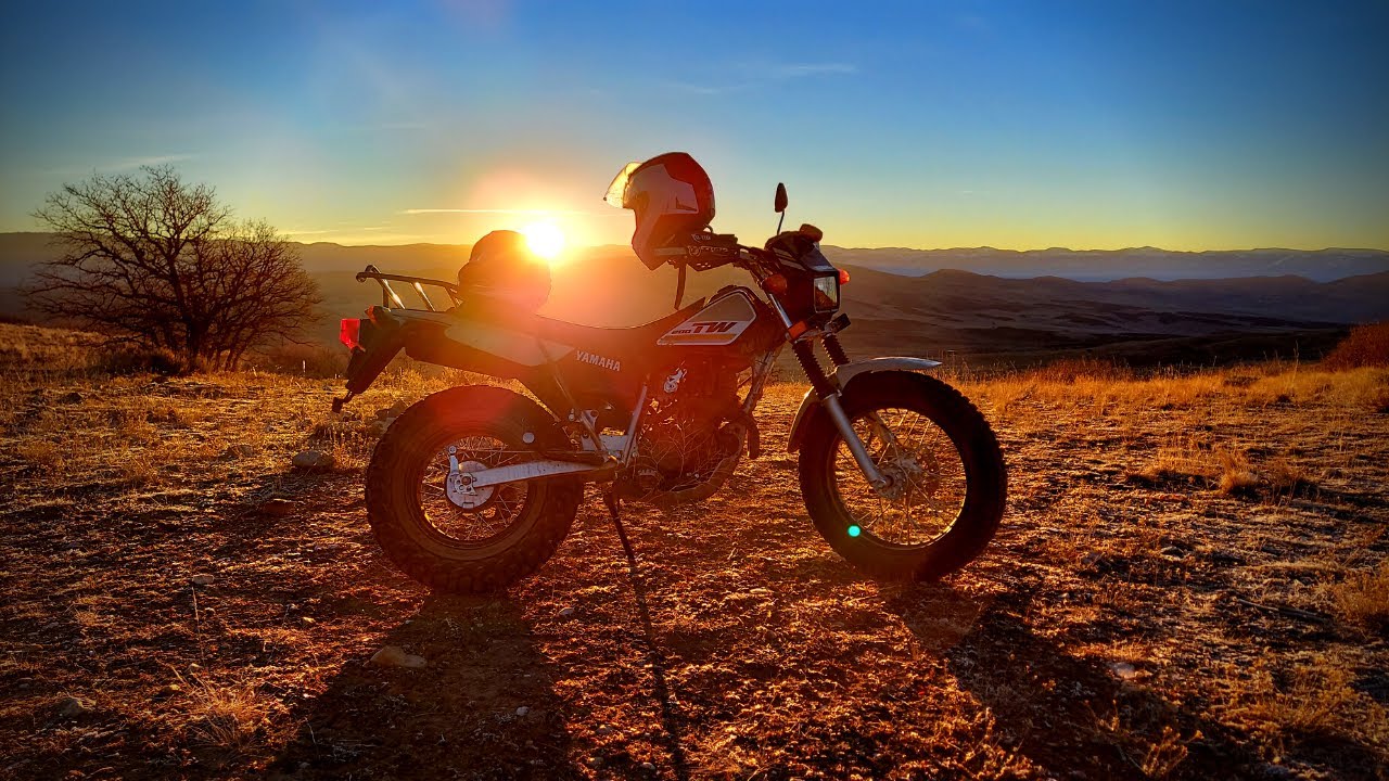TW200 Motorcycle Sunrise - YouTube