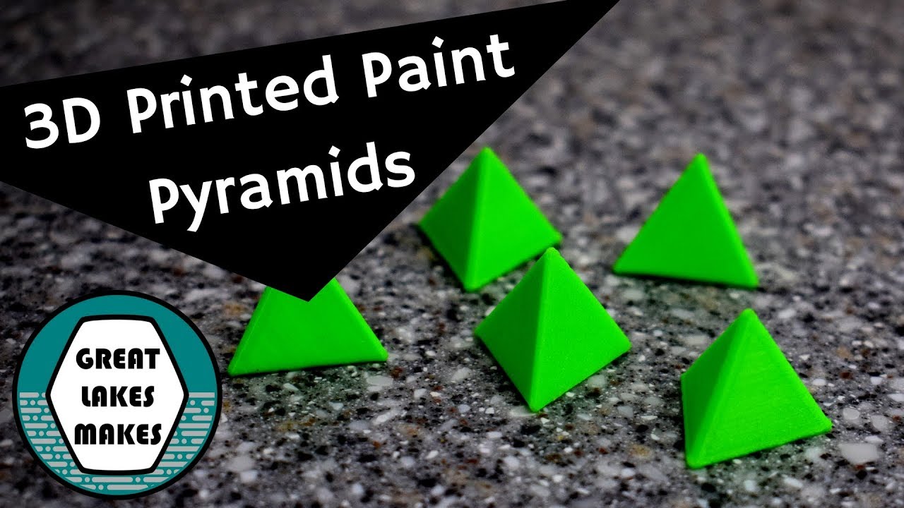 How to 3D Print Paint Pyramids using Fusion 360 and Cura - YouTube