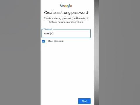 How To Create Strong Password - YouTube