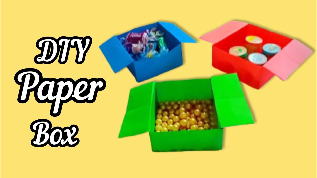 Foldable Paper Box | How to make foldable Paper Box | Paper Craft ...