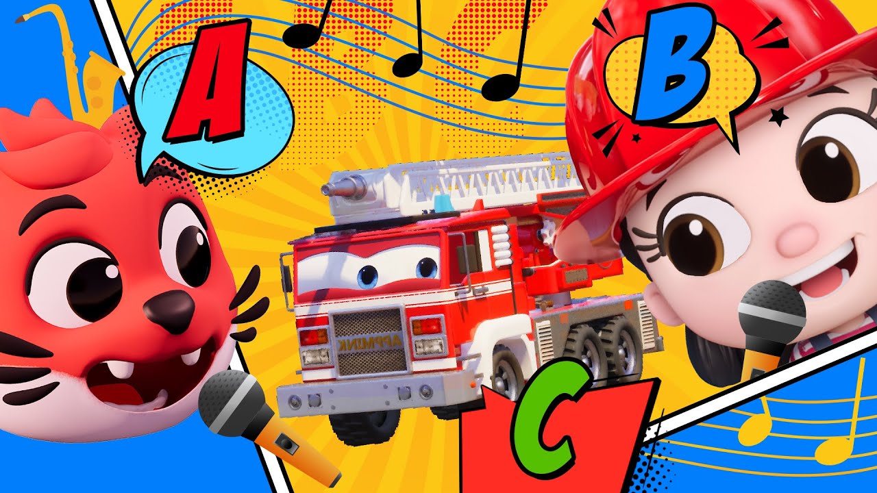 Kids Learn ABC / Jazz Vehicle Dance Party - Nursery Rhymes & Kids Songs ...
