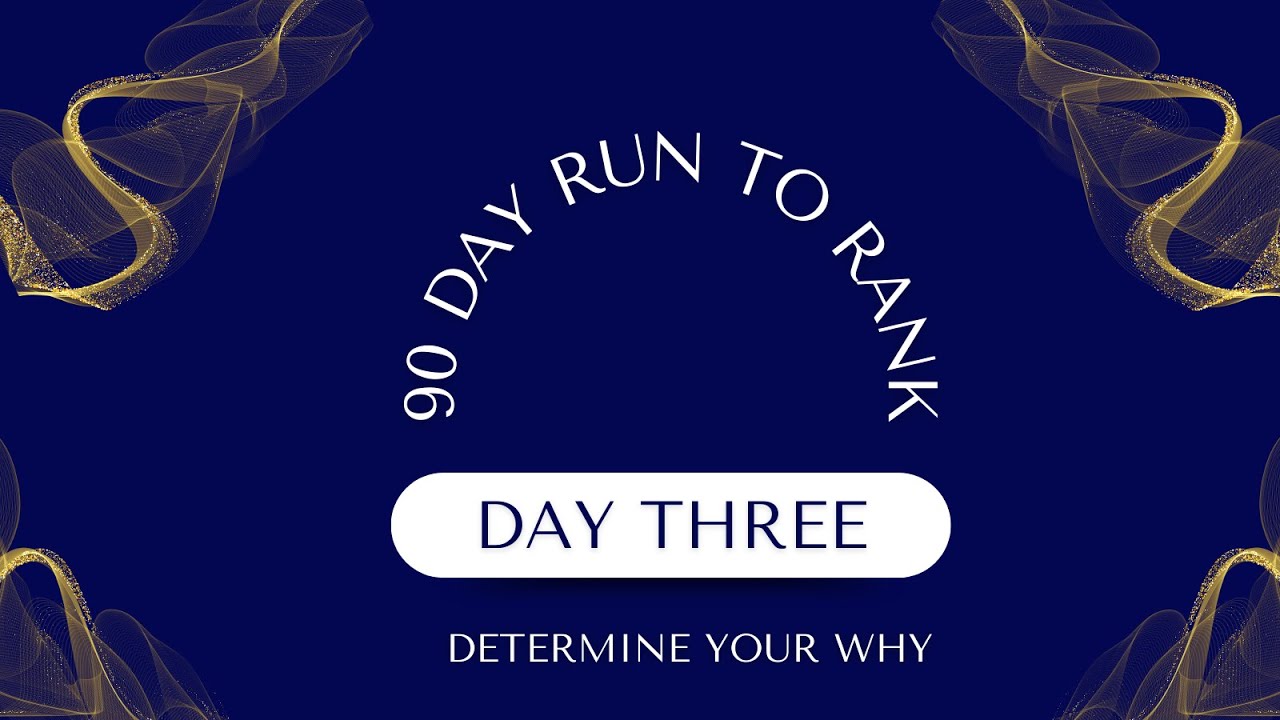 Day Three Of 90 Days Run To Rank - Understanding Your Why - YouTube