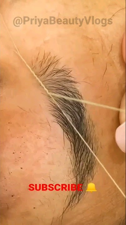 Eyebrows threading tutorial | eyebrow threading |threading tutorial for beginners#eyebrow# ...