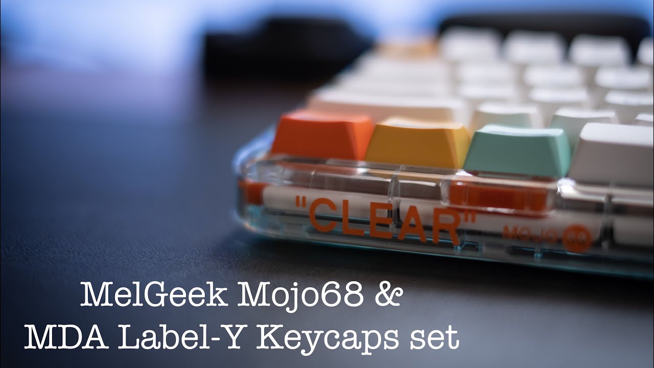 MelGeek Mojo68 & MDA Label-Y Keycaps set - YouTube