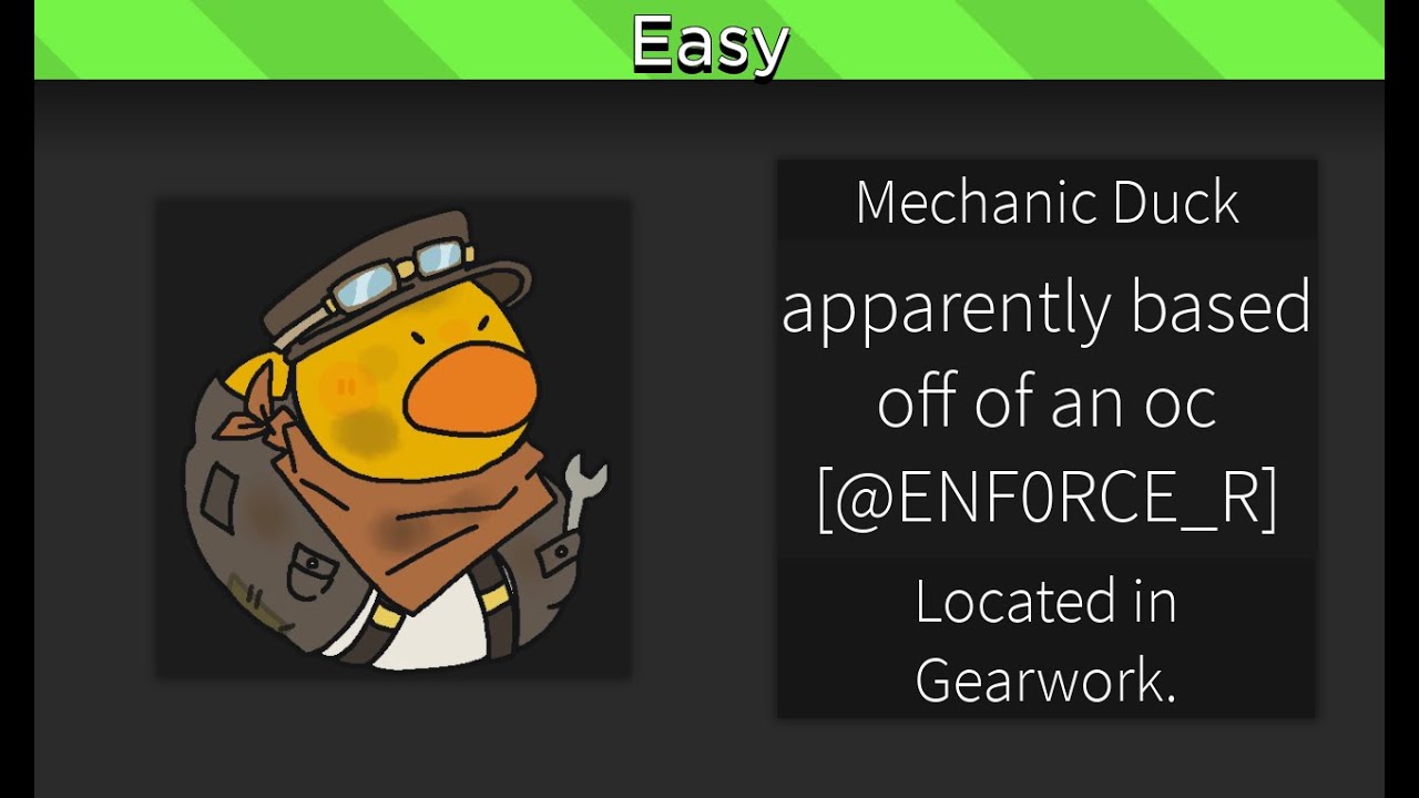How to get Mechanic Duck - YouTube