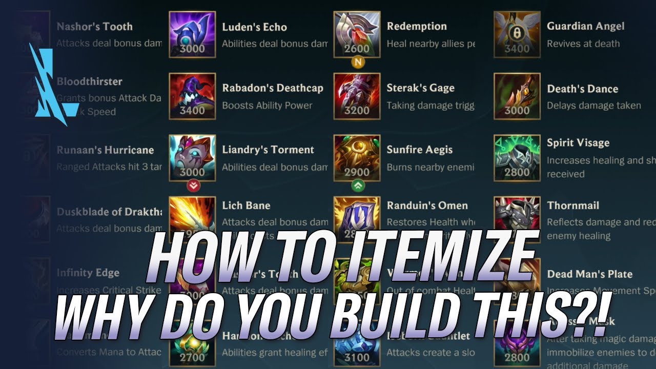 HOW TO ITEMIZE IN WILD RIFT! WHAT IS A CORE BUILD WHAT ARE SITUATIONAL ...