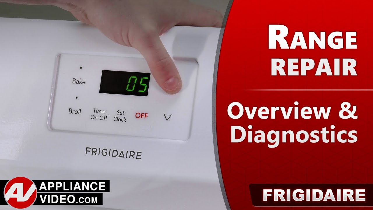 Frigidaire Electrolux Range Oven Diagnostics Error Codes