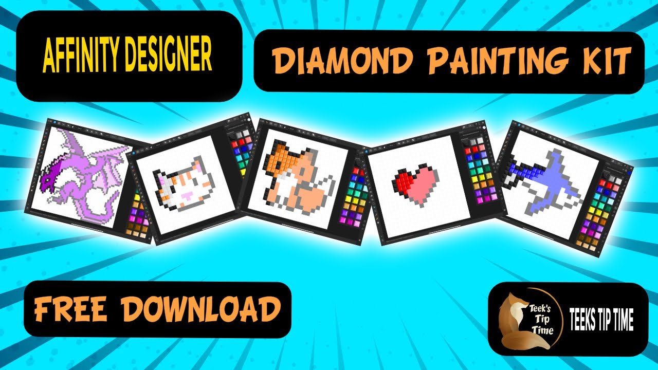 AFFINITY DESIGNER - FREE DIGITAL DIAMOND PAINTING TUTORIAL AND DOWNLOAD ...