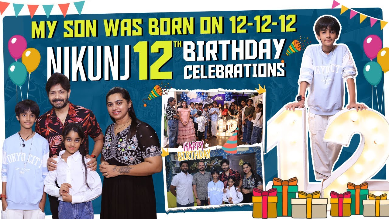Nikunj 12th Birthday Celebrations🥳| Birthday Party🎂| Telugu Vlogs 2024 | Neelima Kaushal - YouTube