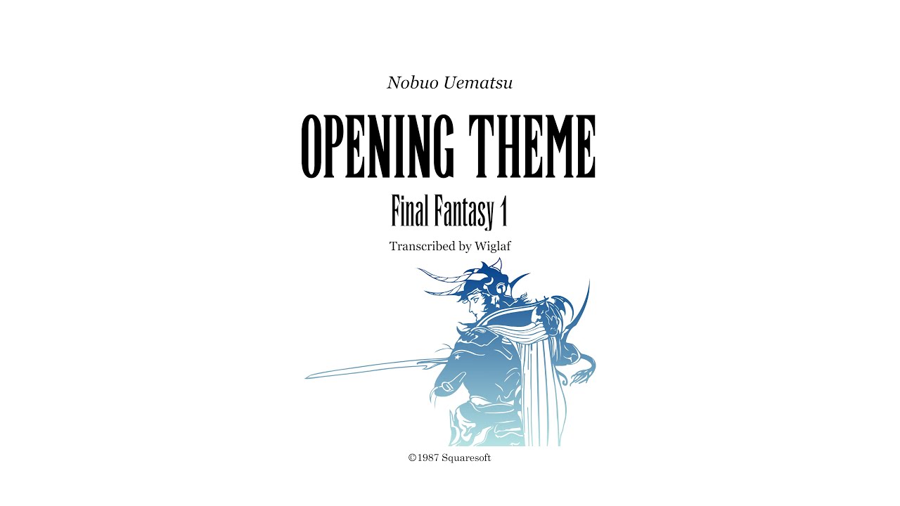 Opening - Final Fantasy 1 (NES) Transcription - YouTube