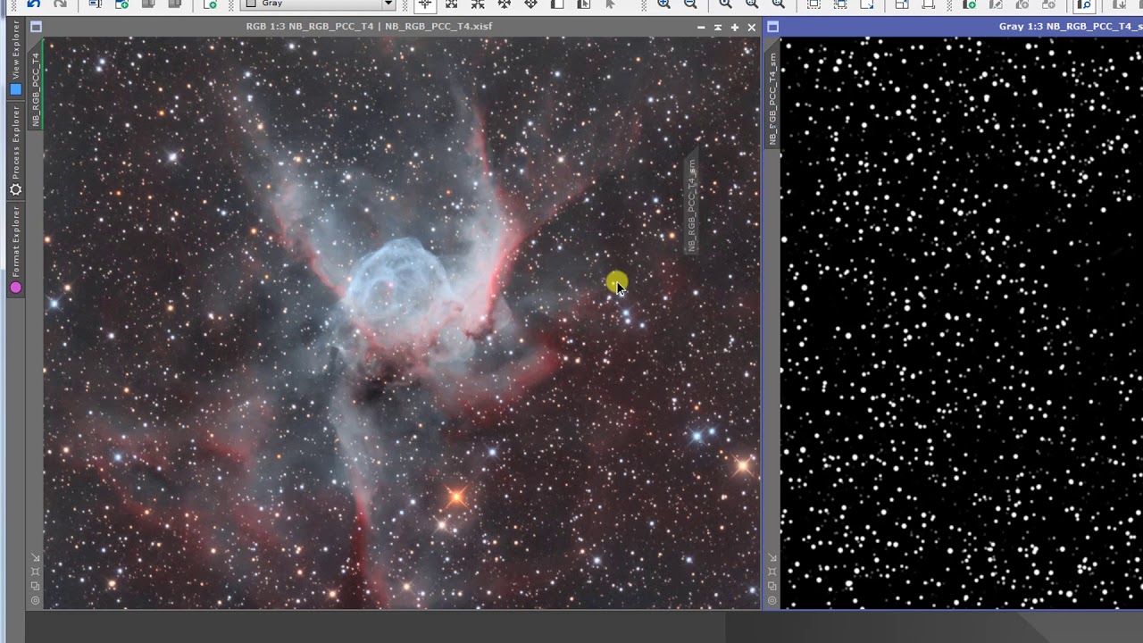 PixInsight : star mask demo 1 Advstarmask / 星點遮蔽圖層示範 1 Advstarmask ...