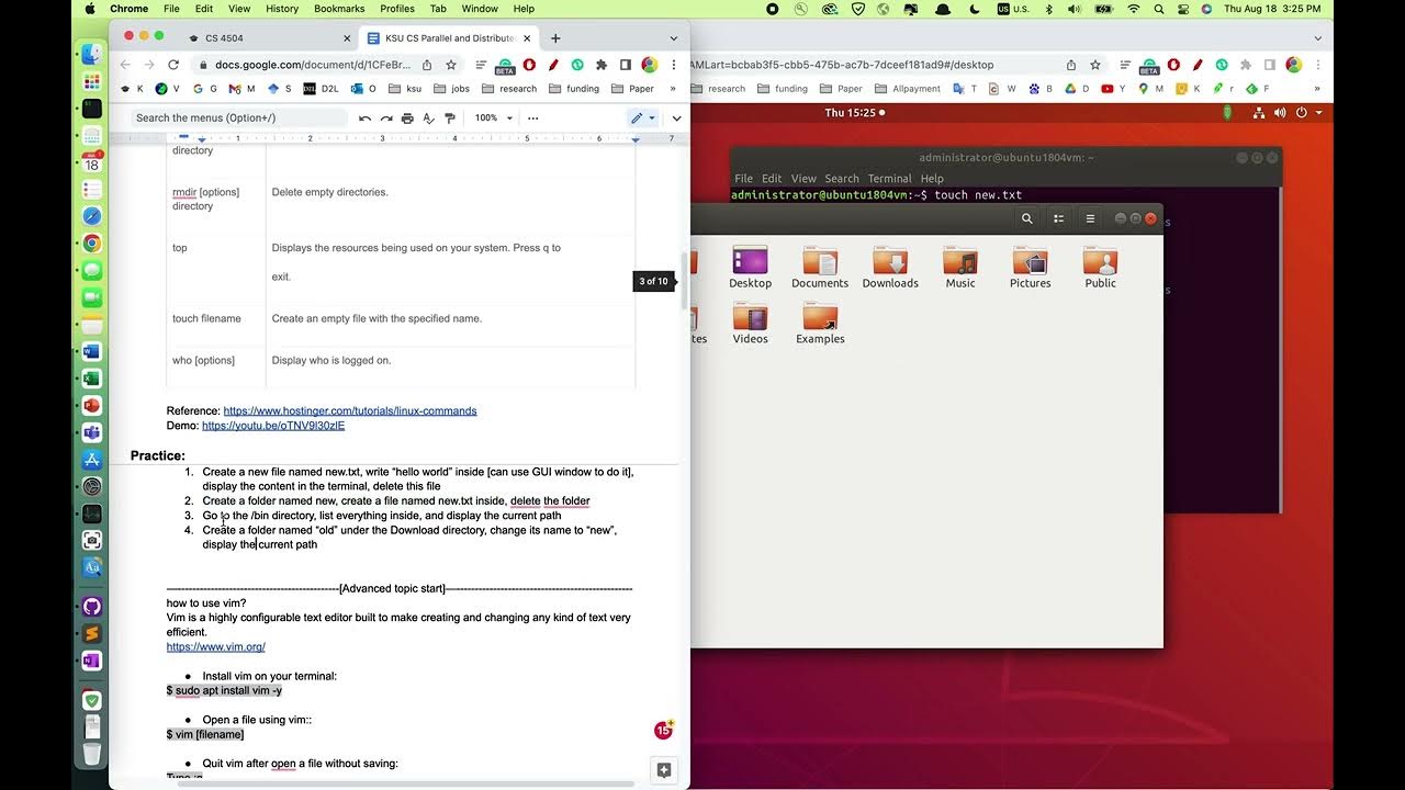 [Demo] Practice of basic linux commands - YouTube