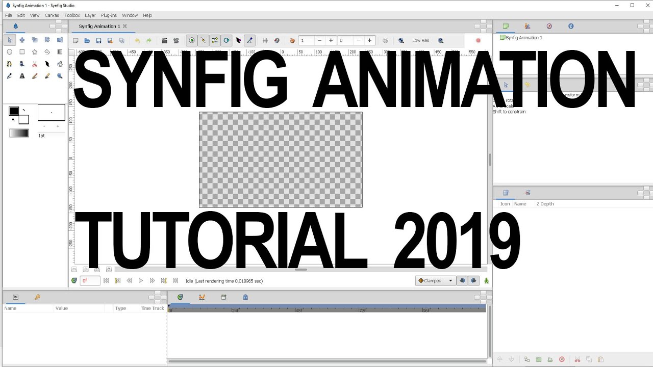Synfig Studio - 2D animation SW - how to make a simple animated video - YouTube