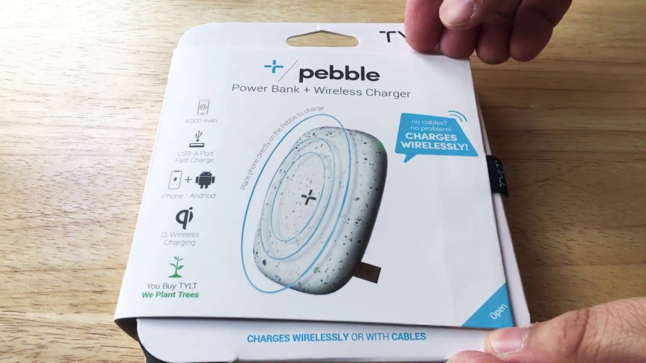 TYLT Pebble Qi Wireless & Wired Backup Battery Overview 3-23-19 - YouTube