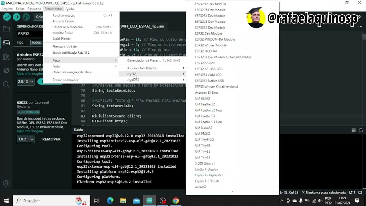 COMO INSTALAR O ESP32 + DRIVER EM SEU COMPUTADOR - YouTube