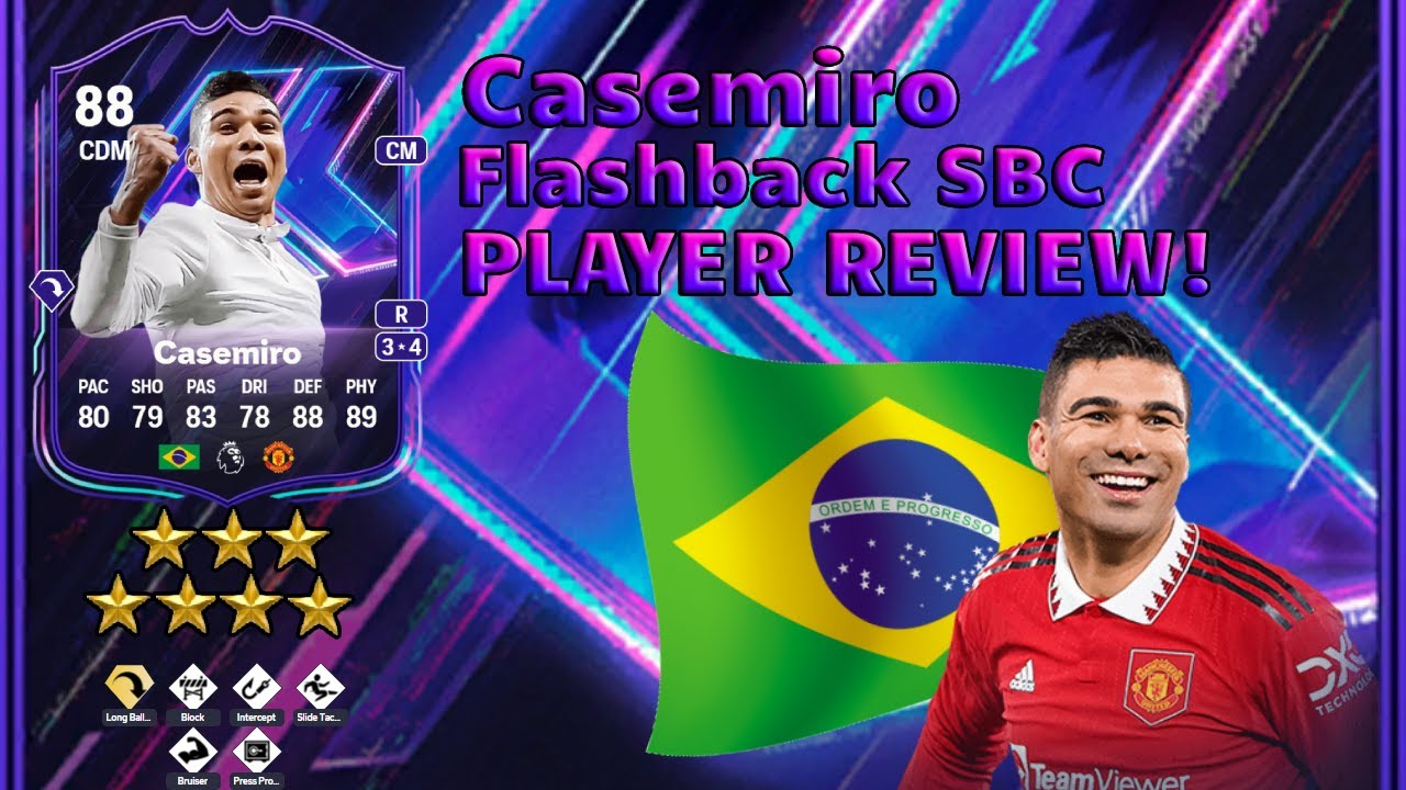 Casemiro FLASHBACK PLAYER REVIEW! Flashback SBC!!. FC 25 Ultimate Team ...