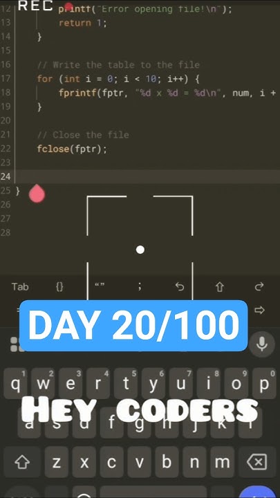 20/100 days coding challenge #hemancodes #shorts - YouTube
