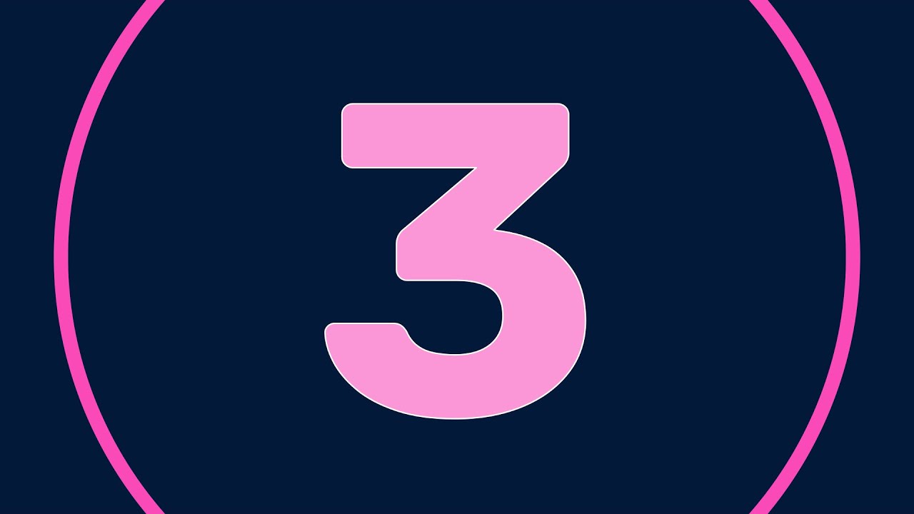 3 Seconds Countdown Timer - YouTube