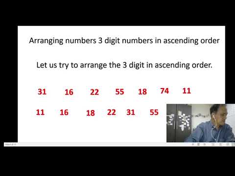 ARRANGING 2 DIGIT NUMBERS ASCENDING ORDER - YouTube