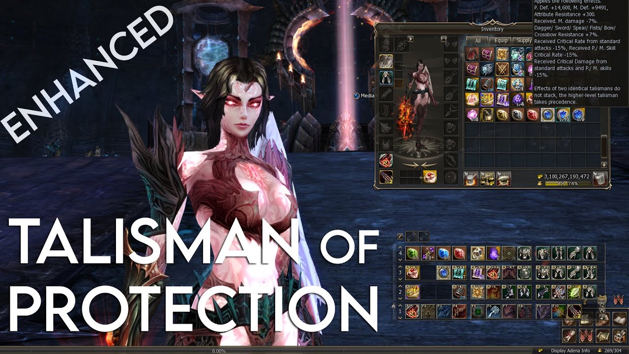 Enhanced Talisman of Protection Test - Lineage2Ertheia - YouTube