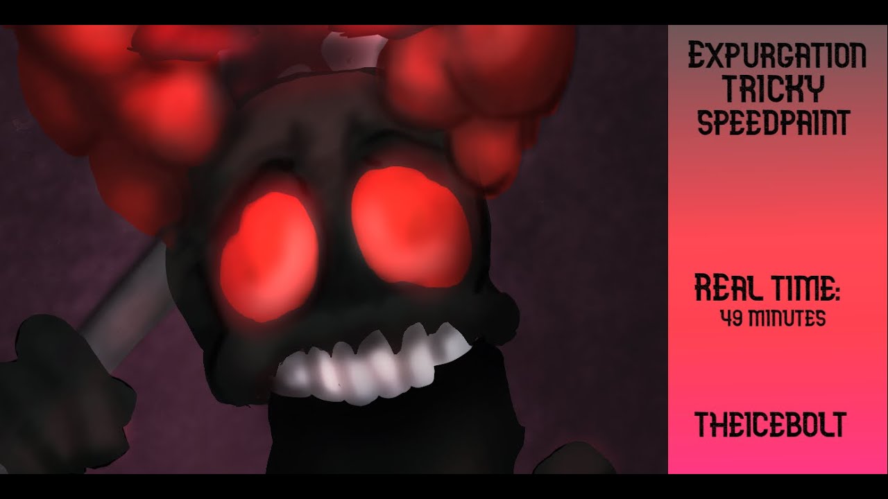 Expurgation Tricky The Clown Speedpaint - Madness Combat Fanart - YouTube