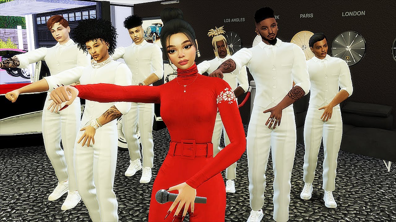 Rihanna Superbowl Work and Pour it Up dance choreo I Sims 4 Dance ...