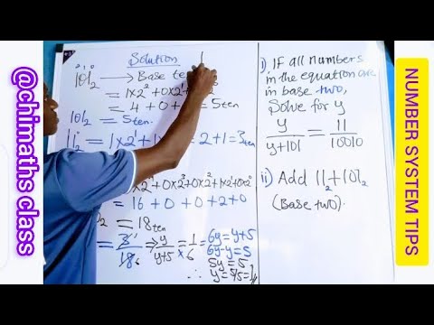 SOLVE FOR Y || LEARN HOW TO SOLVE THIS NUMBER BASE (BINARY) QUESTIONS 👌 ...