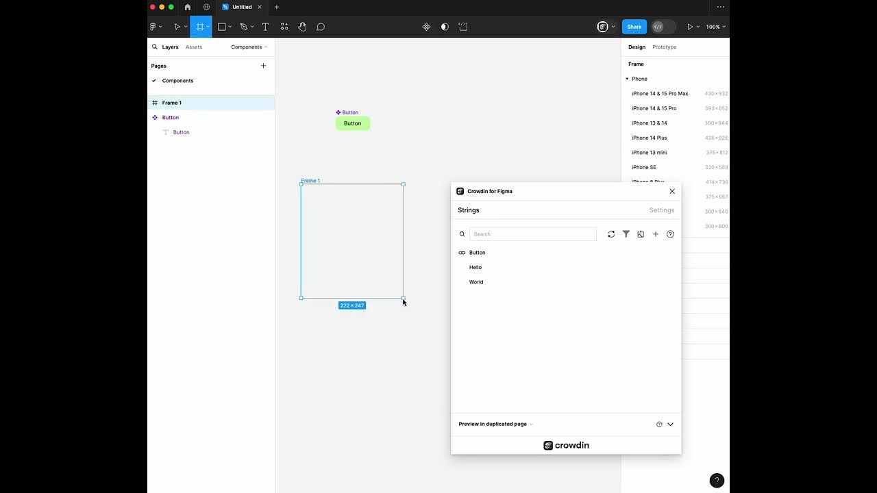 Working with Components and Instances in Crowdin Figma Plugin - YouTube