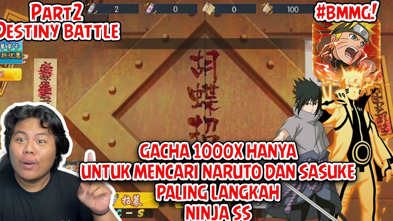 DEMI NINJA SS AKU GACHA 1000X GACHA FULL mencari naruto dan sasuke DI ...