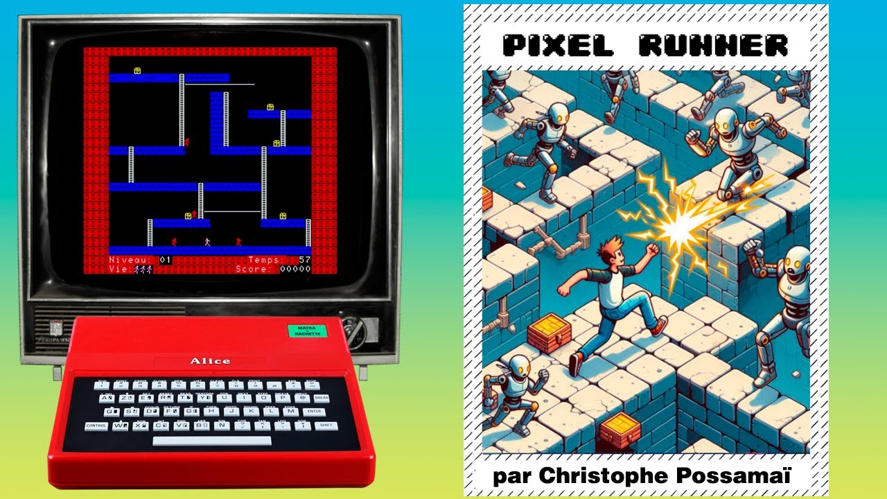 PIXEL RUNNER - Nouveau jeu pour ordinateurs Alice 32 & 90 - YouTube