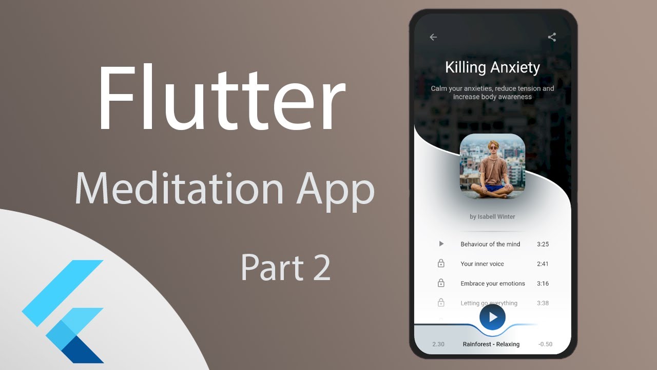 Flutter - Meditation UI Concept - Part 2 - Speed Coding - YouTube