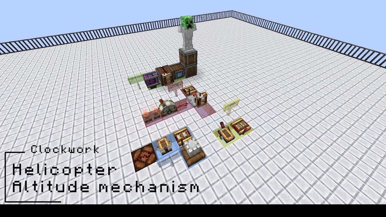 [Minecraft Clockwork tutorial] Helicopter Altitude Mechanism - YouTube