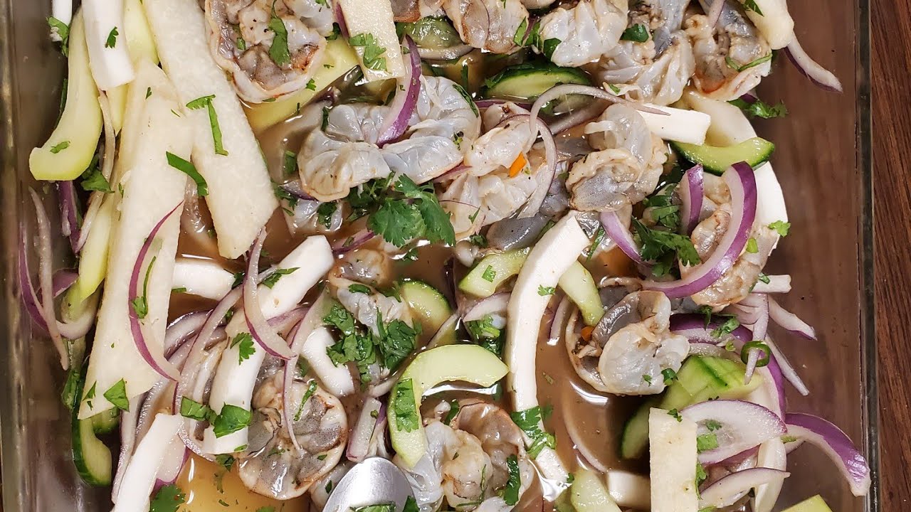 AGUACHILE CON MANGO JICAMA COCO Y MUCHO MÁS, - YouTube