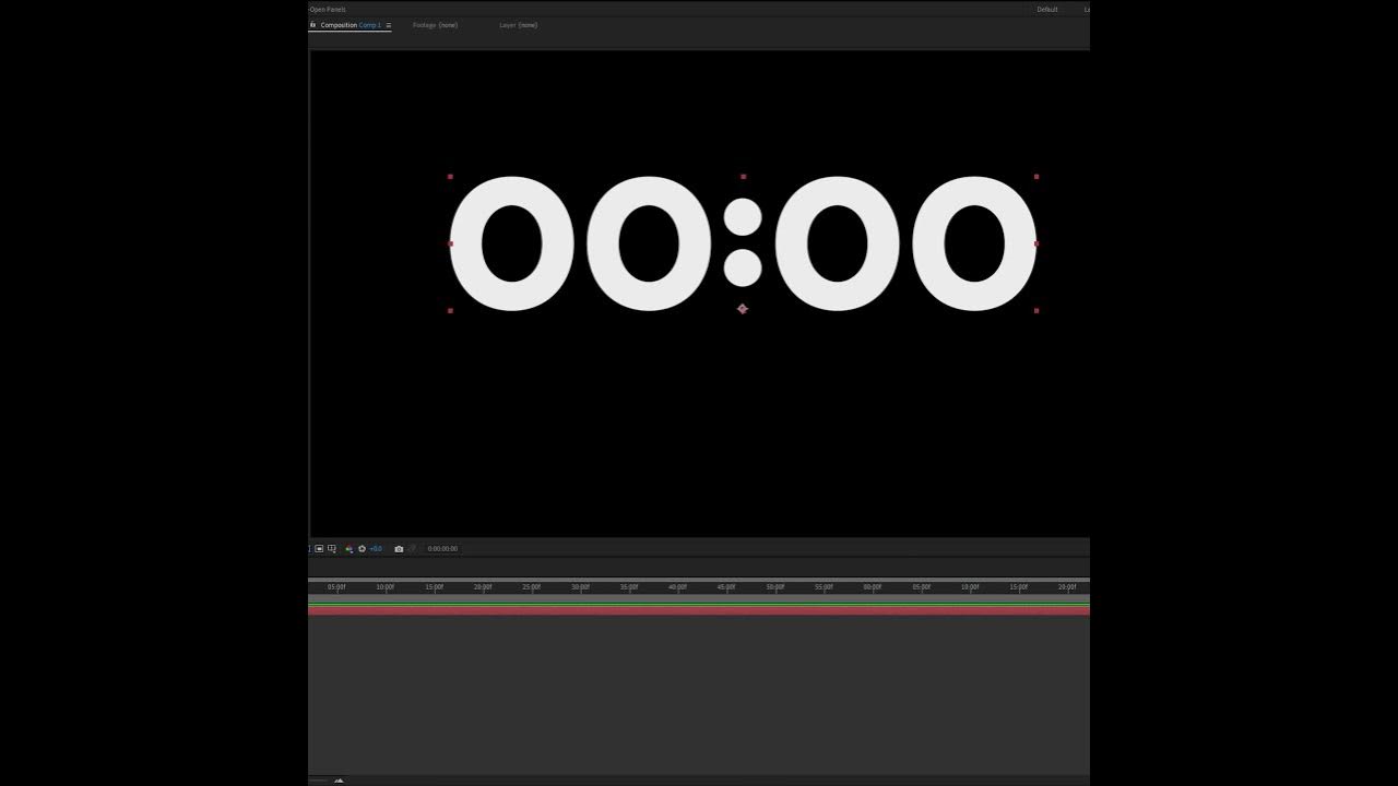 Countdown/up Timer After Effects Tutorial (with expressions) ANY LENGTH - YouTube