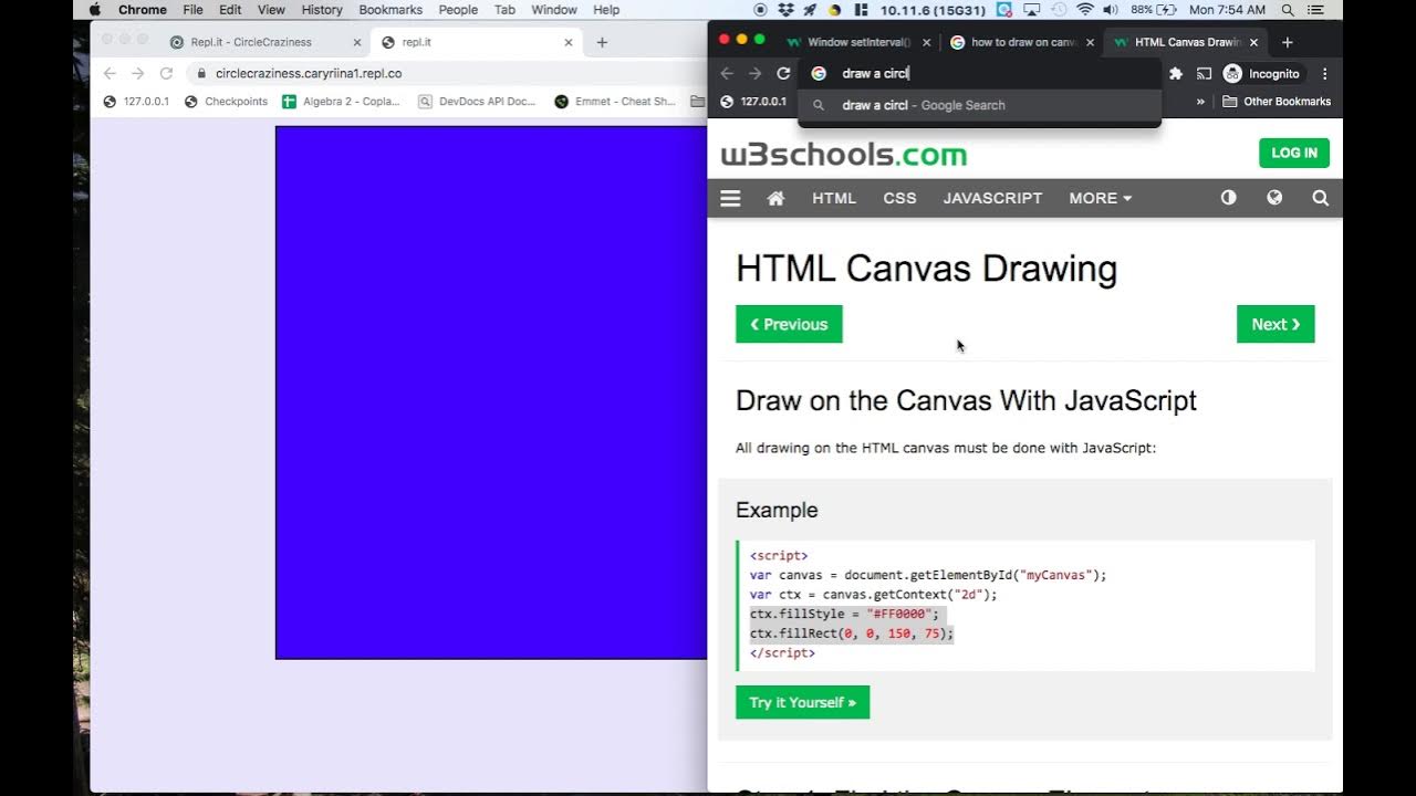 AP CSP - Circles Canvas - YouTube