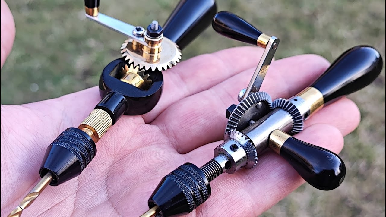 Homemade Mini Hand Power Drill. - YouTube